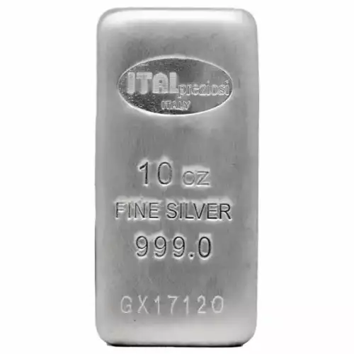 10 Ounce Generic Silver Bar | .999 Silver Bar - Bullion Brothers LLC