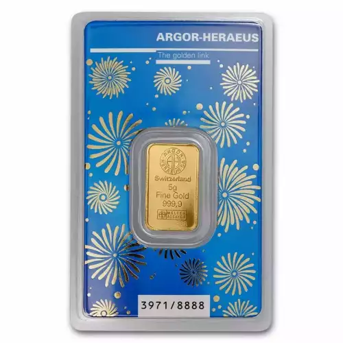 2023 5g Argor-Heraeus Year of the Rabbit Minted .9999 Gold Bar in Assay ...
