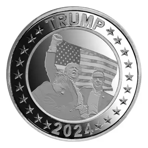 2024 1oz Donald Trump - The Assassination Attempt .999 Silver BU Round - Bullion Brother ...