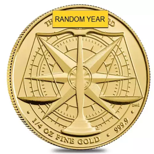 1/4oz Royal Mint The Gold Standard Gold Coin .9999 Fine BU (Random Year ...
