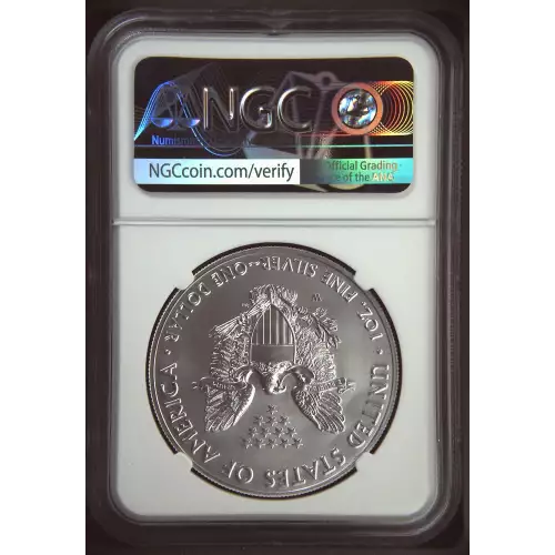 2018 Bullion Silver Eagles NGC MS-70 W Burnished Silver Eagle First Day of Issue - Bullion ...